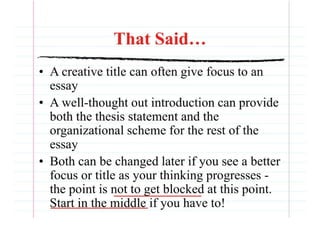 Introductions And Titles | PPT