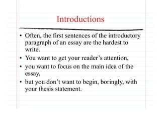 Introductions And Titles | PDF