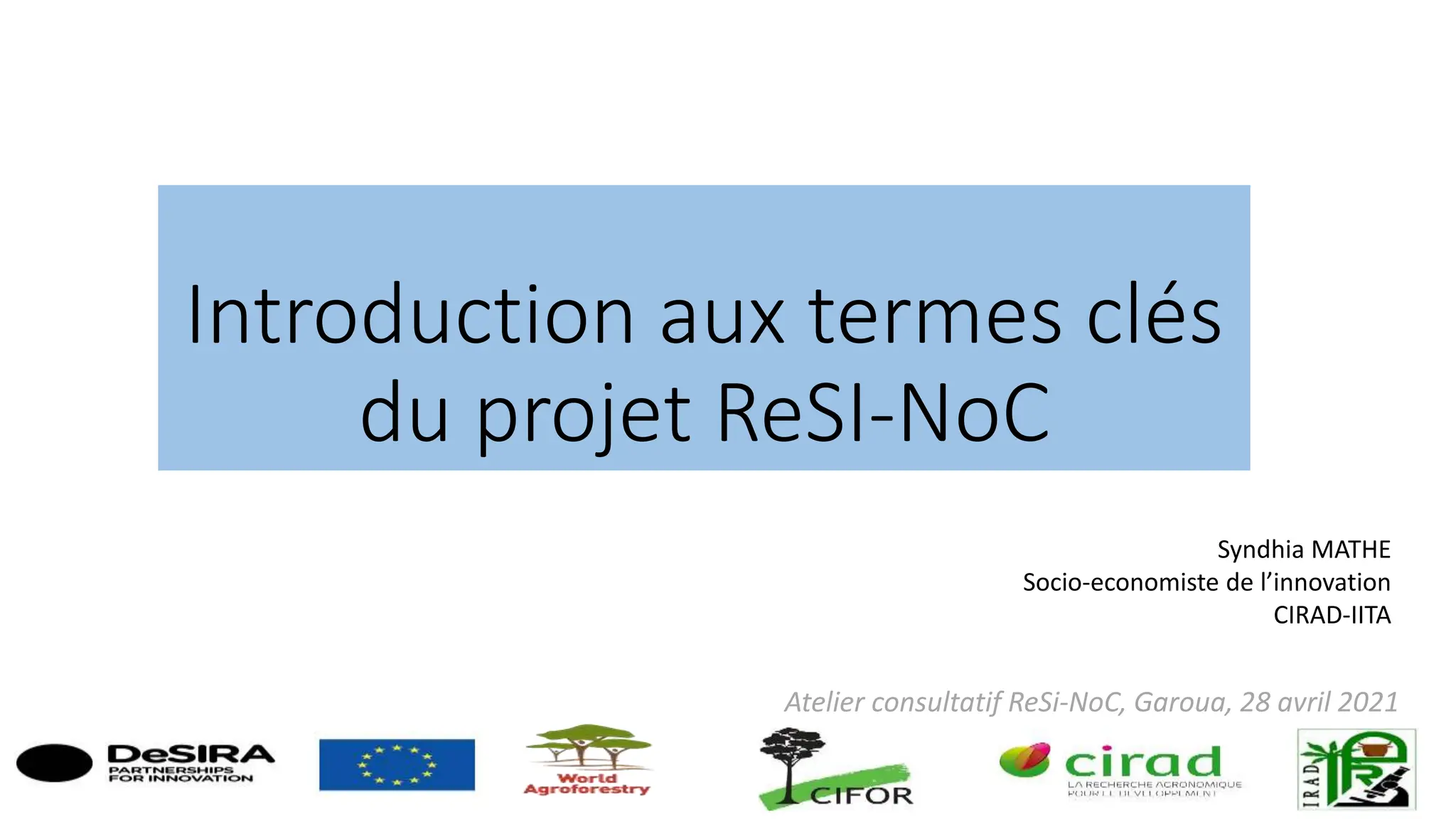 Introductions aux termes clés du projet ReSi-NoC - Approche Innovations ...