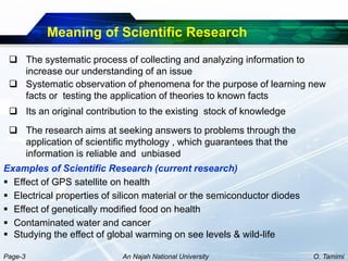 Scientific Research | PDF