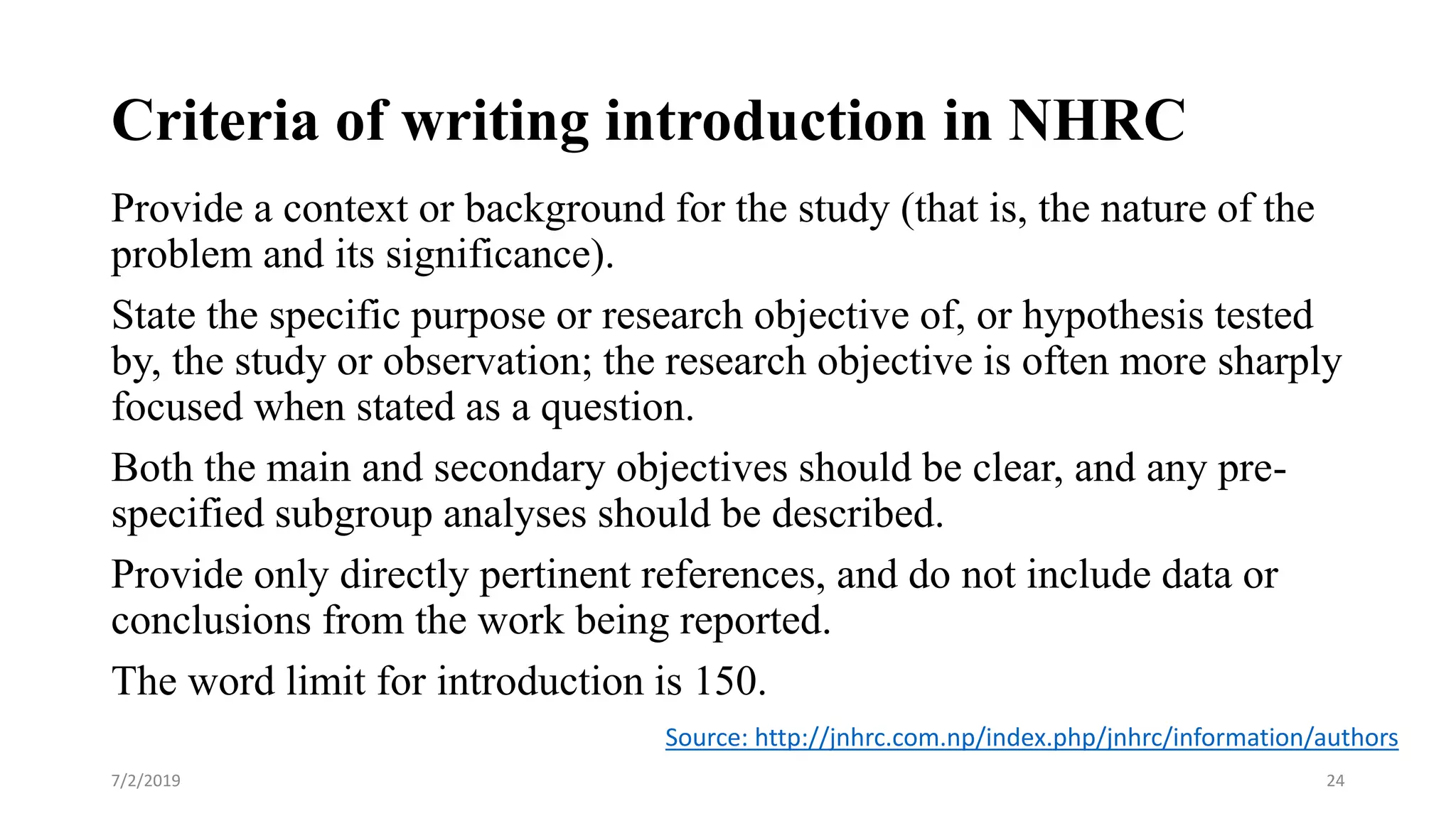 Writing Introduction For Manuscript (scientific Writing) | Ppt
