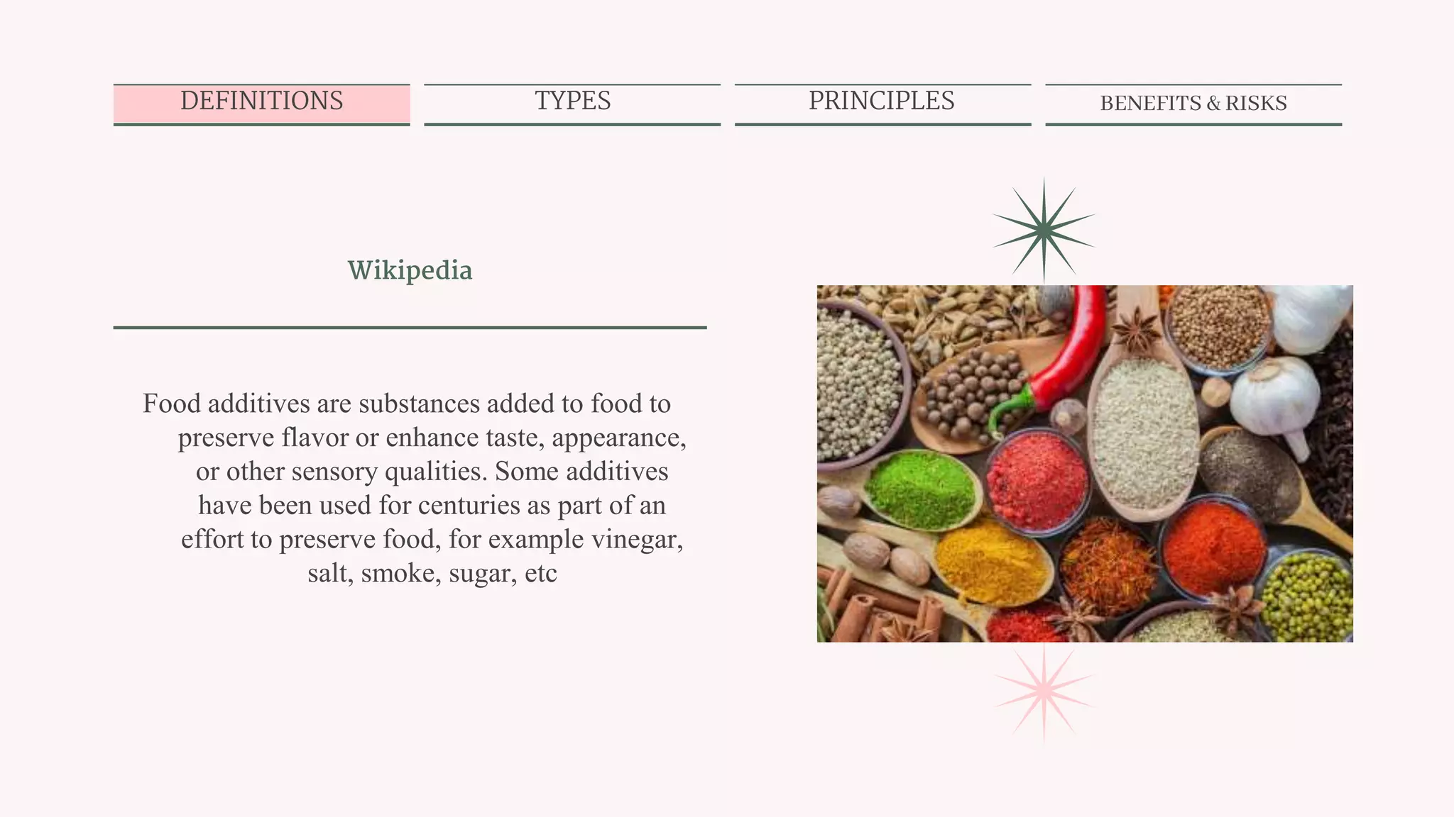 food additives Introductions | PPTX | Healthy Cooking and Eating | Food ...