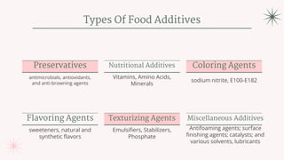 food additives Introductions | PPTX | Healthy Cooking and Eating | Food ...