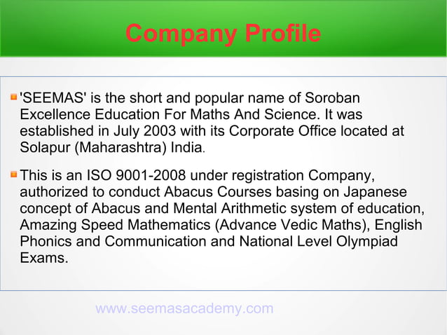 Introduction seemas | PPT