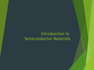 Introduction semi materials | PPT