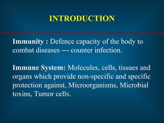 Introduction to immune system | PPT