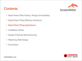 Comprehensive Guide to Steel Sheet Piles: History, Types, and ...