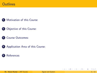 Introduction to signal and system | PDF