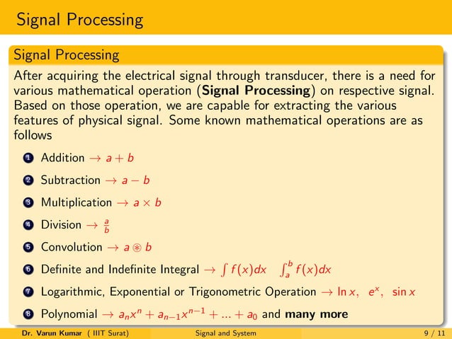 Introduction to signal and system | PPT