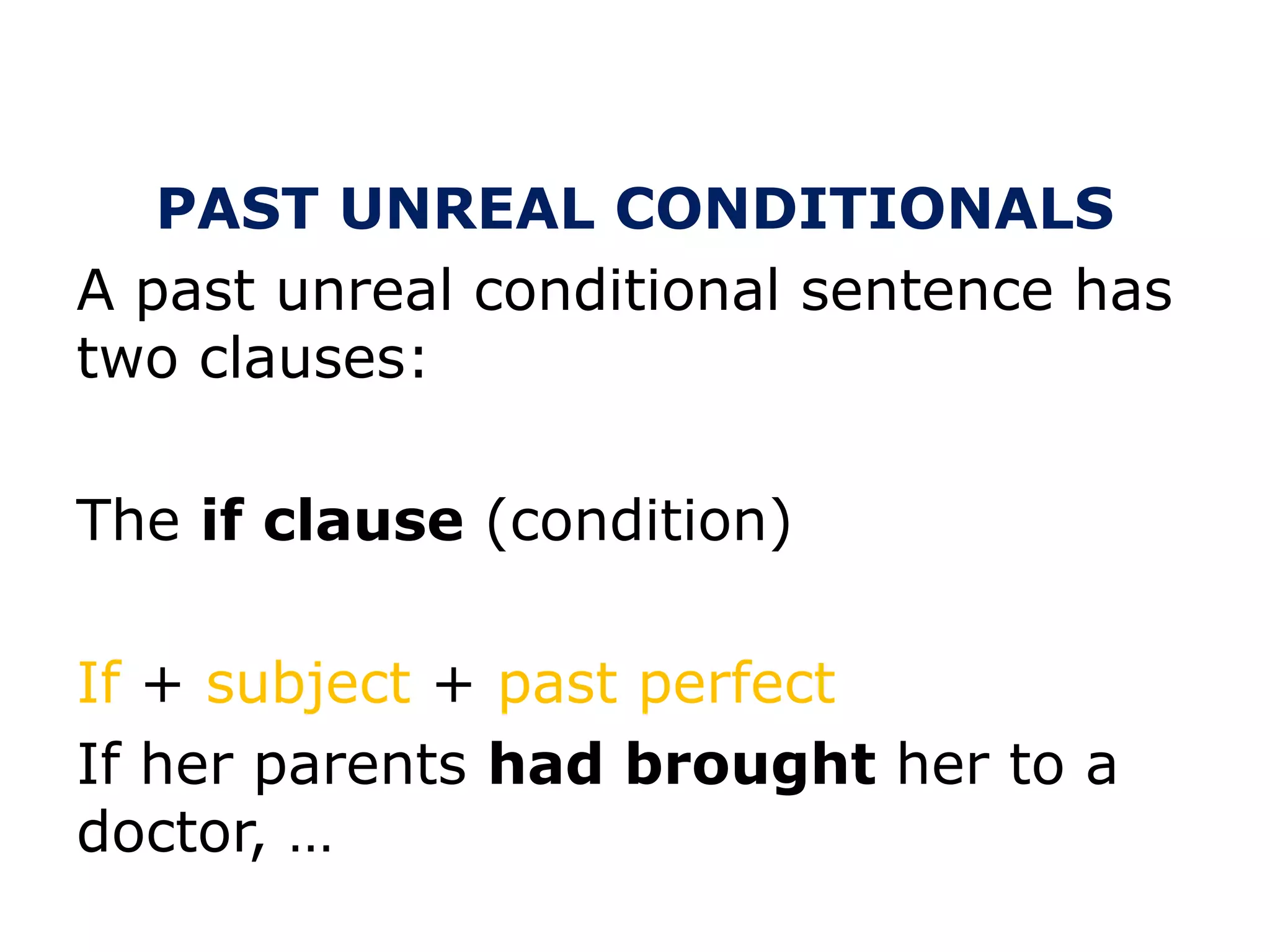 Introductions past unreal conditionals | PPTX