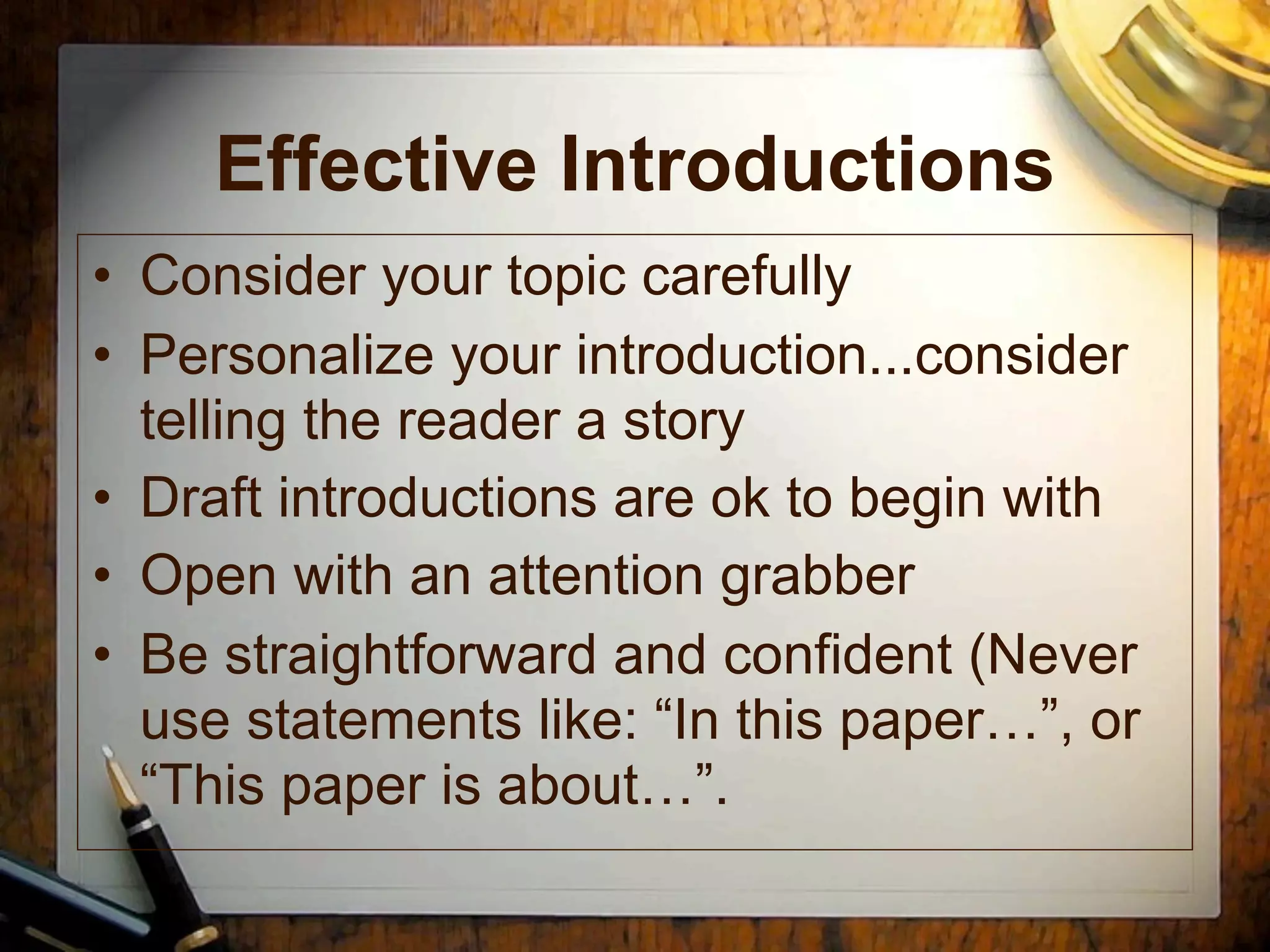 Introductions thesisstatements | KEY | Education