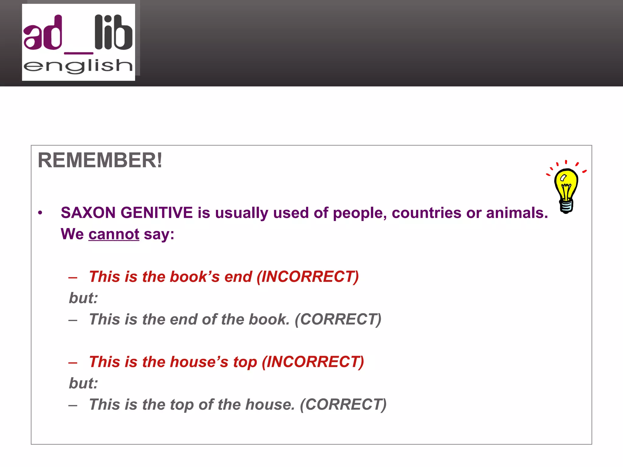 Introduction To English Nouns - part 2 | PPT