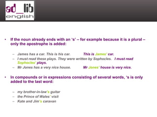 Introduction To English Nouns - part 2 | PPT