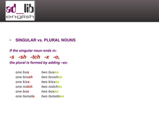 Introduction To English Nouns - part 3 | PPT