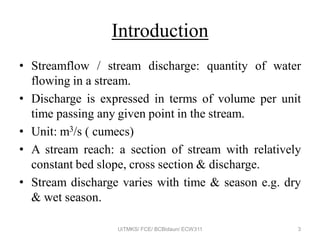 introduction stream-flow in civil engineering | PPT