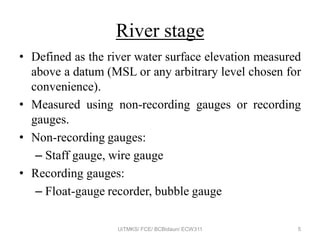 introduction stream-flow in civil engineering | PDF