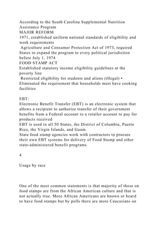 Introduction Supplemental Nutrition Assistance Program (SNAP) .docx