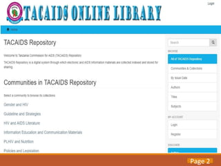 Introduction tacaids digital library | PPT