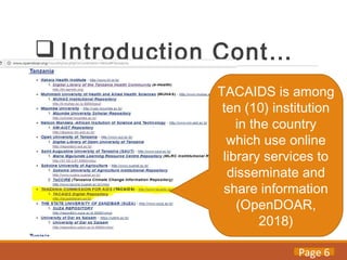 Introduction tacaids digital library | PPT