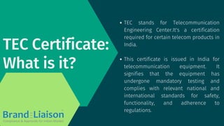 TEC Consultant in India | We Make the Process Easy | PPT