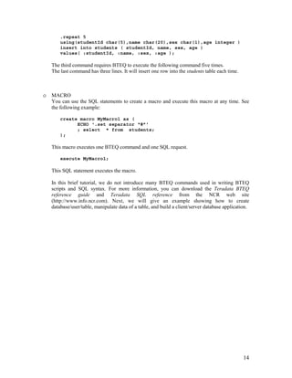 The best Teradata RDBMS introduction a quick refresher | PDF