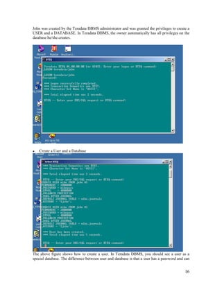 The best Teradata RDBMS introduction a quick refresher | PDF