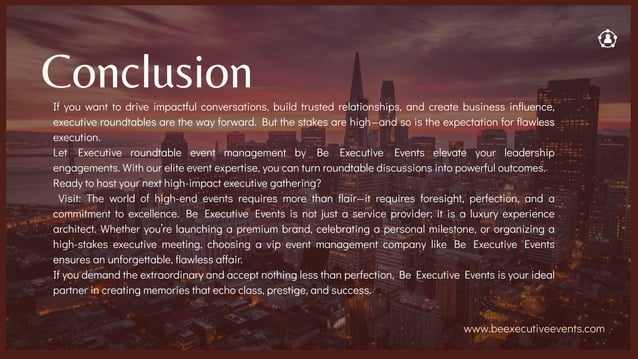 Introduction The Power of Executive Conversations | PPT