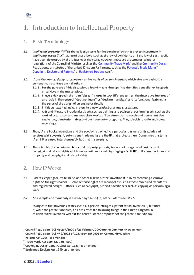 Introduction to IP | PDF