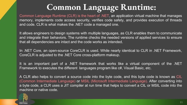 Introduction to .net | PPTX