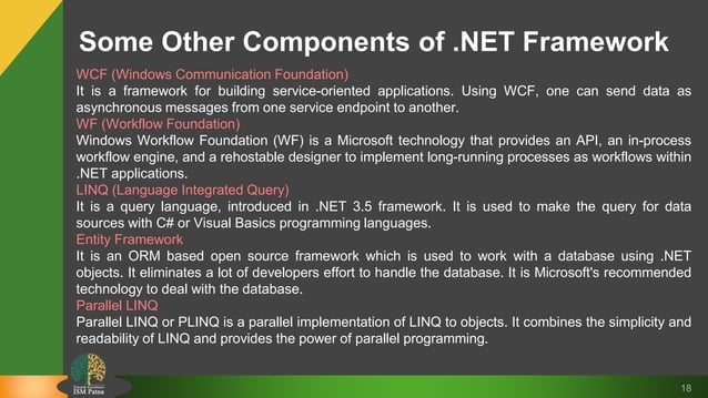 Introduction to .net | PPTX