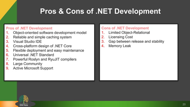 Introduction to .net | PPTX