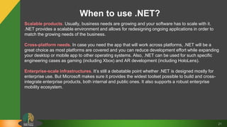 Introduction to .net | PPTX
