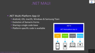 Introduction to .NET MAUI | PPTX