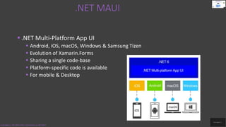 Introduction to .NET MAUI | PPTX