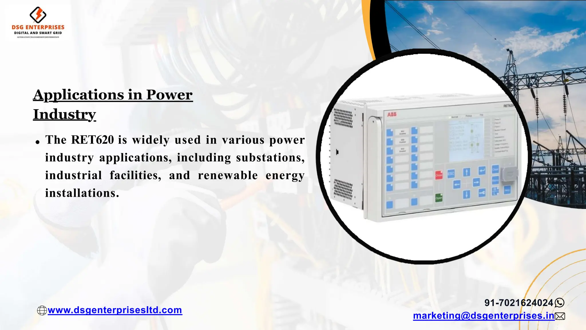 Introduction to ABB Transformer Protection and Control RET620 ANSI ...