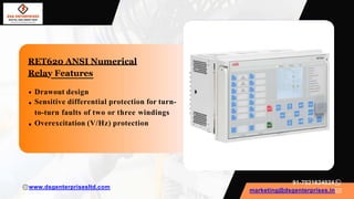 Introduction to ABB Transformer Protection and Control RET620 ANSI ...