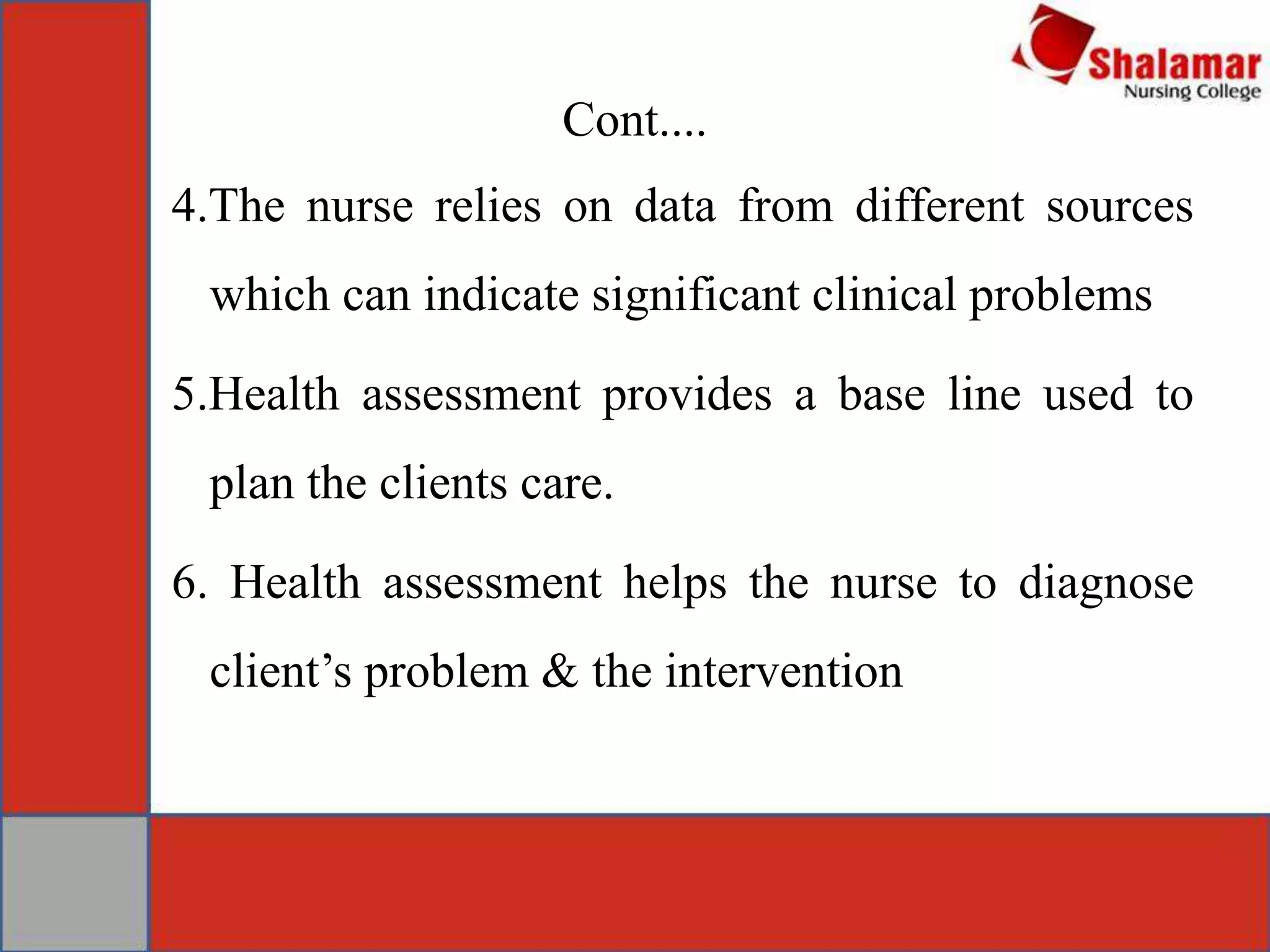 Health Assessment Concepts | PPT
