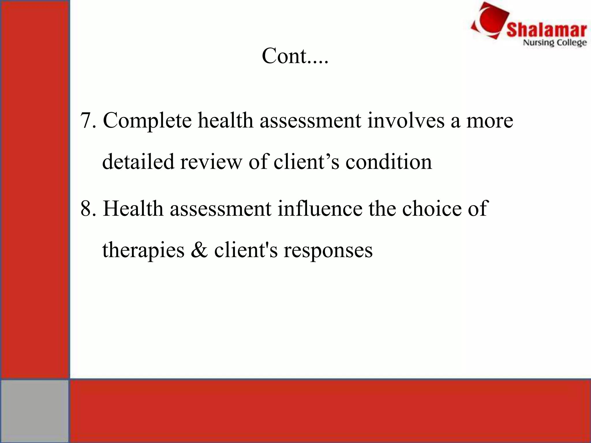 Health Assessment Concepts | PPT