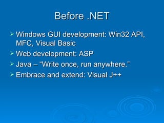 Introduction to .net