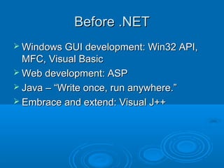 Introduction to .net