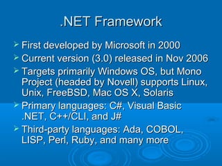 Introduction to .net