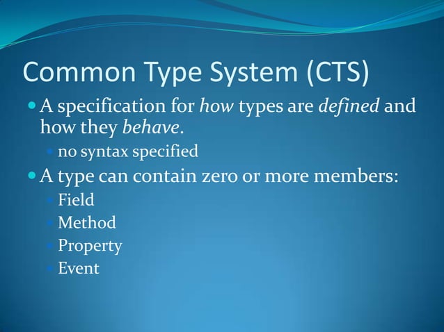 Introduction to .net framework | PPSX | Programming Languages | Computing
