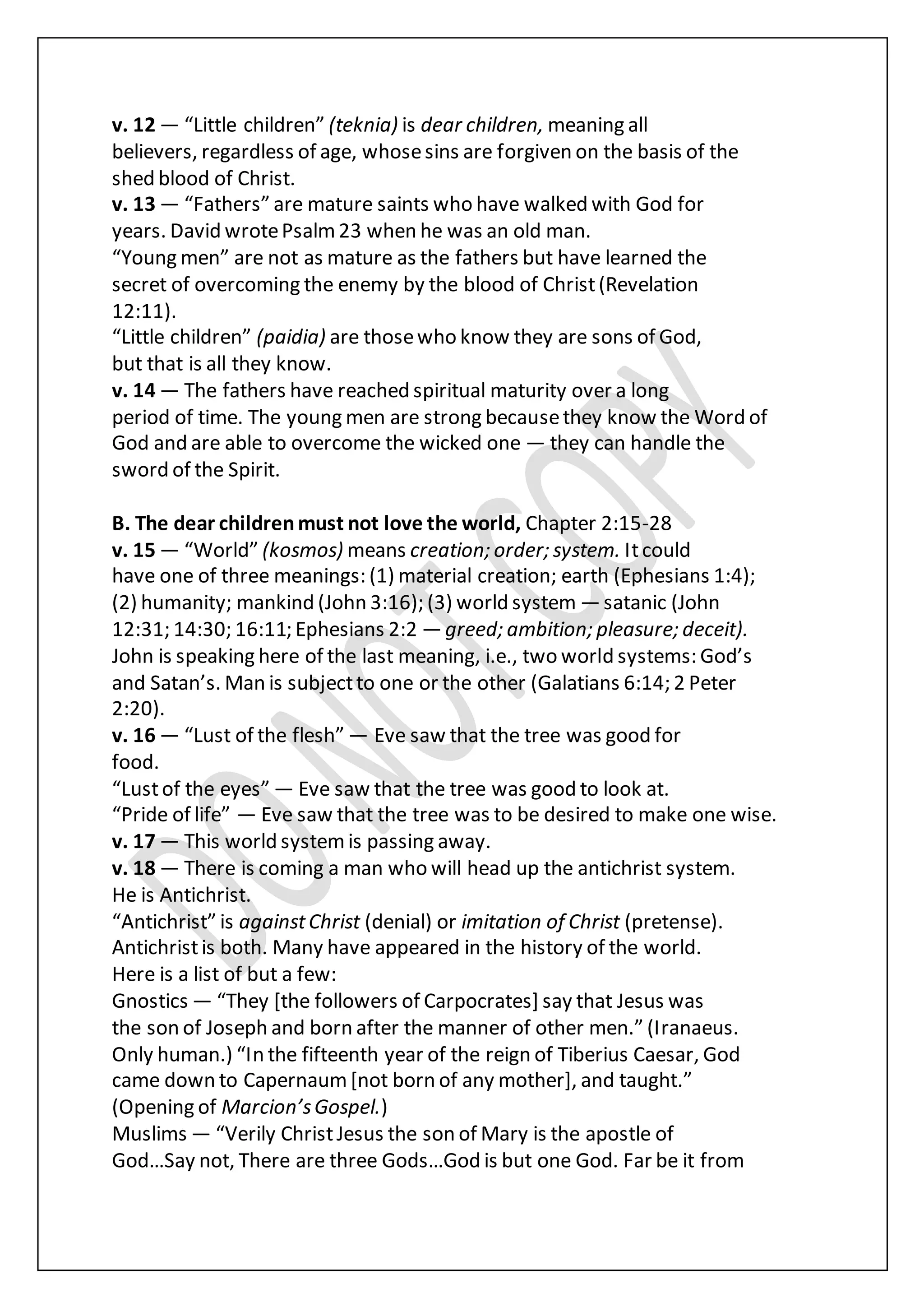 Introduction to 1 john | PDF