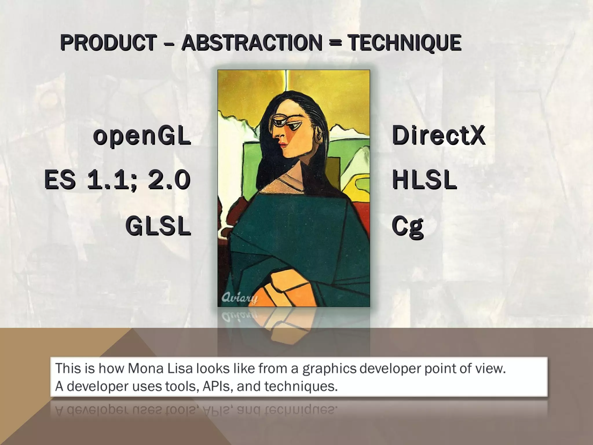 Introduction to 3D and shaders | PPT