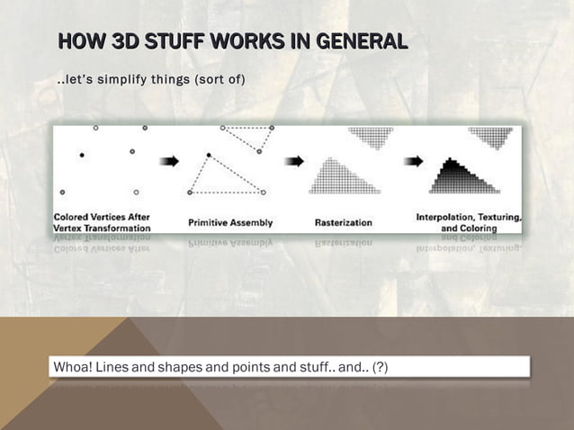 Introduction to 3D and shaders | PPT