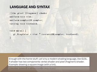 Introduction to 3D and shaders | PPT