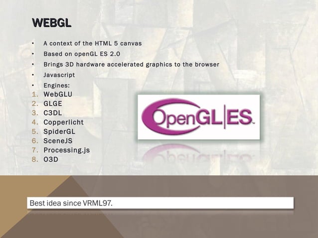 Introduction to 3D and shaders | PPT