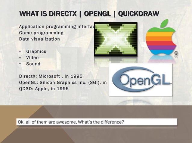 Introduction to 3D and shaders | PPT