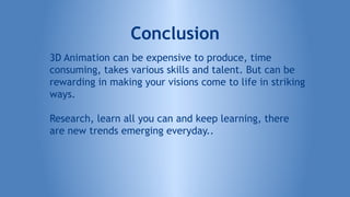 Introduction to 3D Animation | ODP