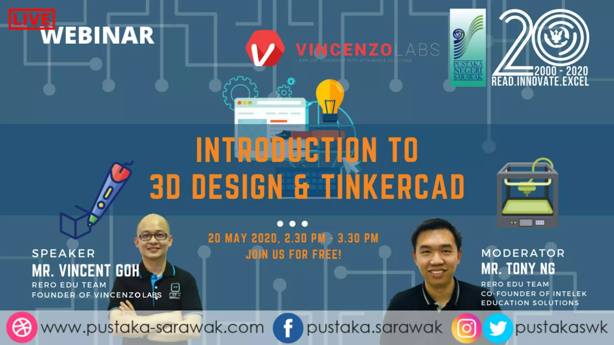 Introduction to 3D Printing with Tinkercad -Pustaka Negeri Sarawak | PPTX